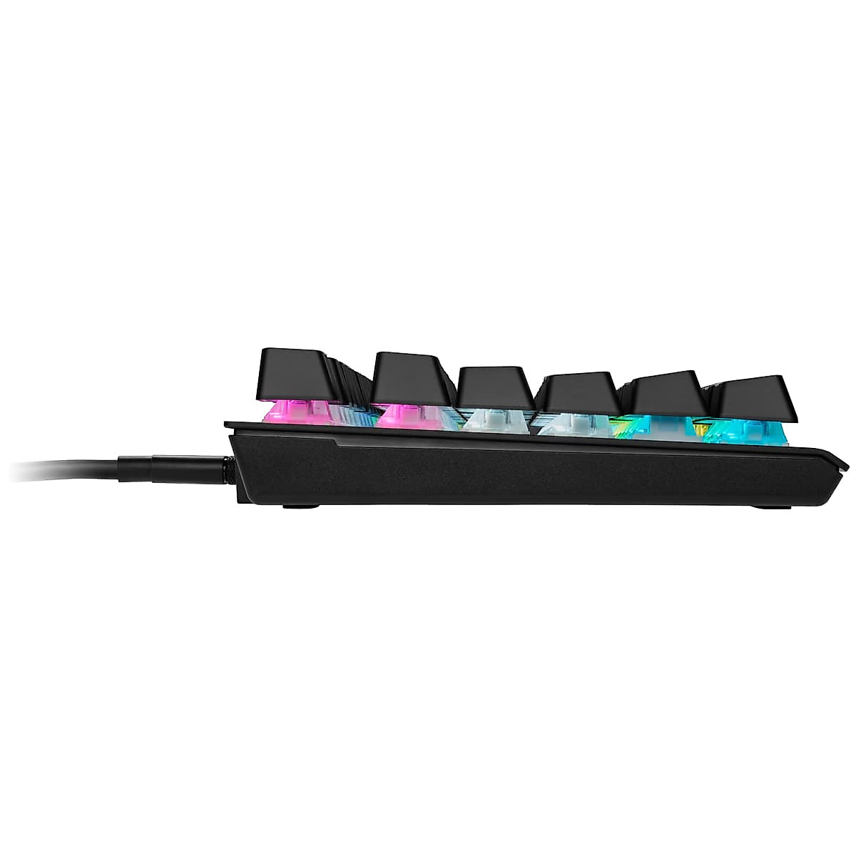 CORSAIR K60 RGB TKL RGB Tenkeyless Optical-Mechanical Wired Gaming Keyboard - OPX Switches - Polycarbonate Keycaps - iCUE Compatible - QWERTY NA Layout - Black