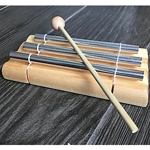 Wearika Percussion Trio Chime - Solo Percussion Instrument, Meditation Bell for Yoga, Musical Instruments for Children, Responsive Classroom Bell, Three Tone Chime, Hand Chime, Handheld Bar Chime