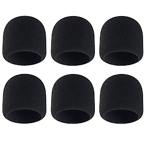 Microphone Cover - Foam Mic Covers Windscreen Suitable for Most Standard Handheld Microphone 6 PCS