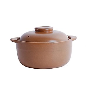 Angoily Ceramic Stew Pot Japanese Clay Pot Hot Pot Clay Pots Earthenware Clay Pot Retro Japanese Style Clay Casserole Household 1. 2L