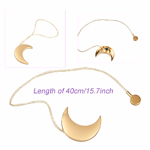 Magnetic Curtain Tiebacks Alloy Moon Curtain Holdbacks Silver/Gold Curtain Tie Backs Curtain Clips Ropes -Set of 2