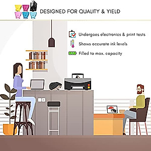 Limeink Compatible Ink Cartridges Replacement for HP 02 Ink Cartridges for Photosmart c7250 Photosmart c7280 c5180 c7200 c6180 d7160 02xl d7360 Printer Combo Pack (Set 6)