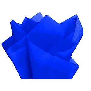 Flexicore Packaging Sapphire Blue Gift Wrap Tissue Paper | Size: 15 Inch X 20 Inch | Count: 10 Sheets | Color: Sapphire Blue