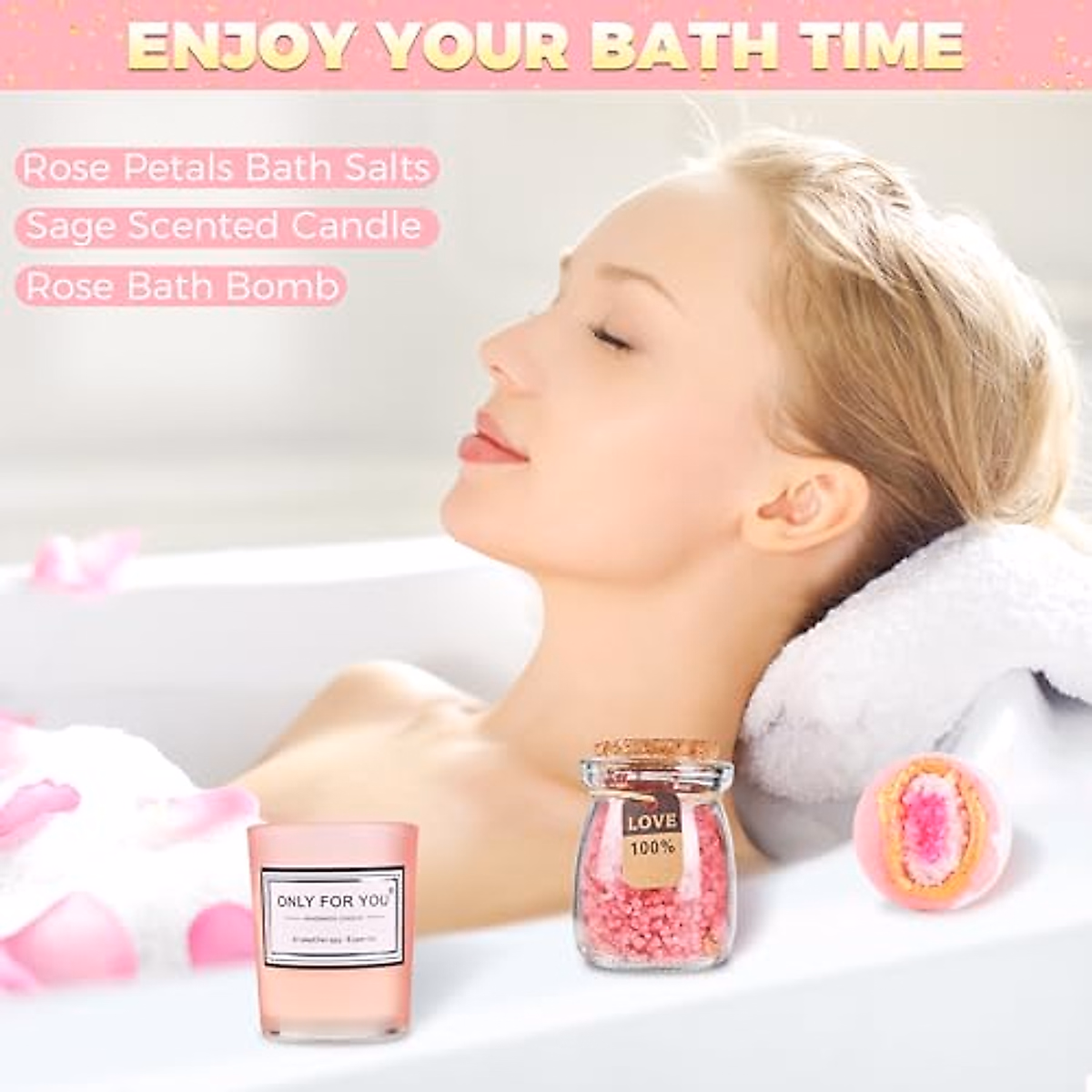 nasominako Self Care Gift Baskets for Women: Get Well Soon Care Packages with Blanket and Tumbler, Pink Gift Boxes Set for Girls, Mother, Sisters, Friends, and Cousins