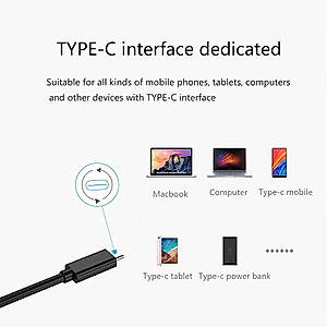 USB C to USB C Data Cable Short Charging Cable(About 4.8 inch)Type C high Speed Charger Cable Support USB 3.0 Data Transmission and QC PD Fast Charge Compatible with Smartphones, laptops (4.8)