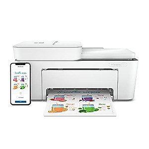 HP DeskJet Plus 4155 Wireless All-in-One Printer, Mobile Print, Scan & Copy, HP Instant Ink Ready, Auto Document Feeder, Works with Alexa (3XV13A)