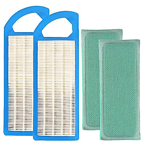 Dosens 697153 Air Filter Compatible with Briggs and Stratton 698083 795115 697014 697014 697634 697153 794422 795115 797008 GY20573 M149171 Craftsman LT2000 LT1000 John Deere gy20573 2 Pack