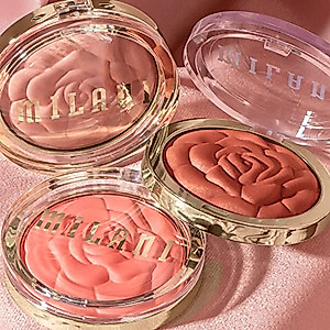 Milani Rose Powder Blush - Wild Rose (0.6 Ounce) Cruelty-Free Blush - Shape, Contour & Highlight Face with Matte or Shimmery Color