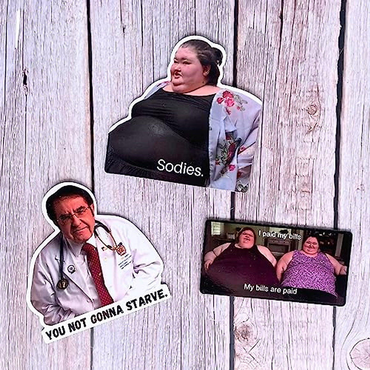 3 PC Funny Dr Now Magnets | Dr. Nowzaradan Magnet Fridge You Not Gonna Starve Why You Eat So Much Lost Pounds Merchandise 1000lb Sisters Amy Slaton Set for Fun Kitchen Accessories