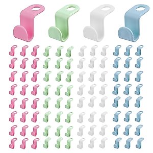 Daomong 100PCS Clothes Hanger Connector Hooks,Hangers Organizer Smart Closet Space Saver Pack for Closet Space Savers and Organizer Closets(Colorful)