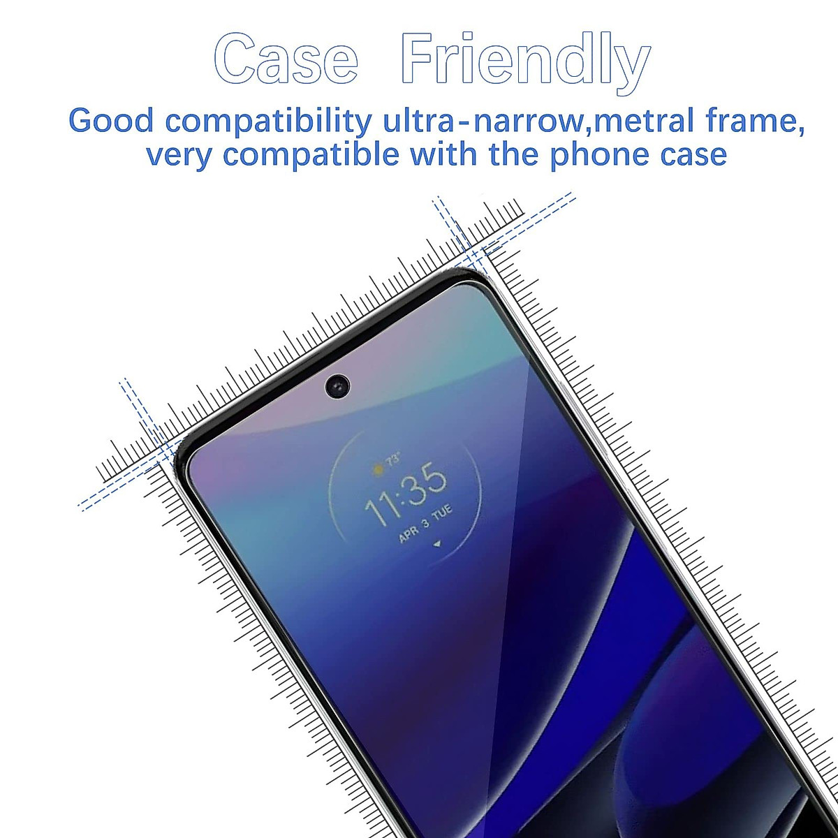 Nixinioo 2 Pack Privacy Screen Protector for Moto G Stylus 5G 2022 5G, Anti Spy Anti Peep 9H Tempered Glass, Bubble Free,Anti Scratch, easy to install