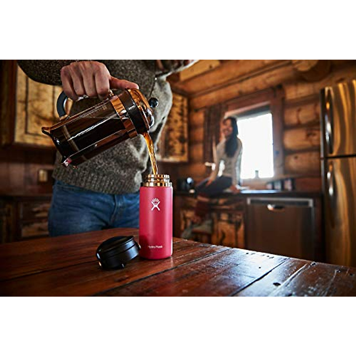 Hydro Flask 16 oz Wide Mouth Bottle with Flex Sip Lid White