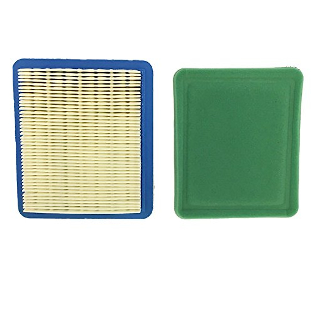 Raisman Air Filter and Pre-Filter Combo Compatible with Briggs 491588 491588S Air Filter and 491435 491435S Pre-Filter