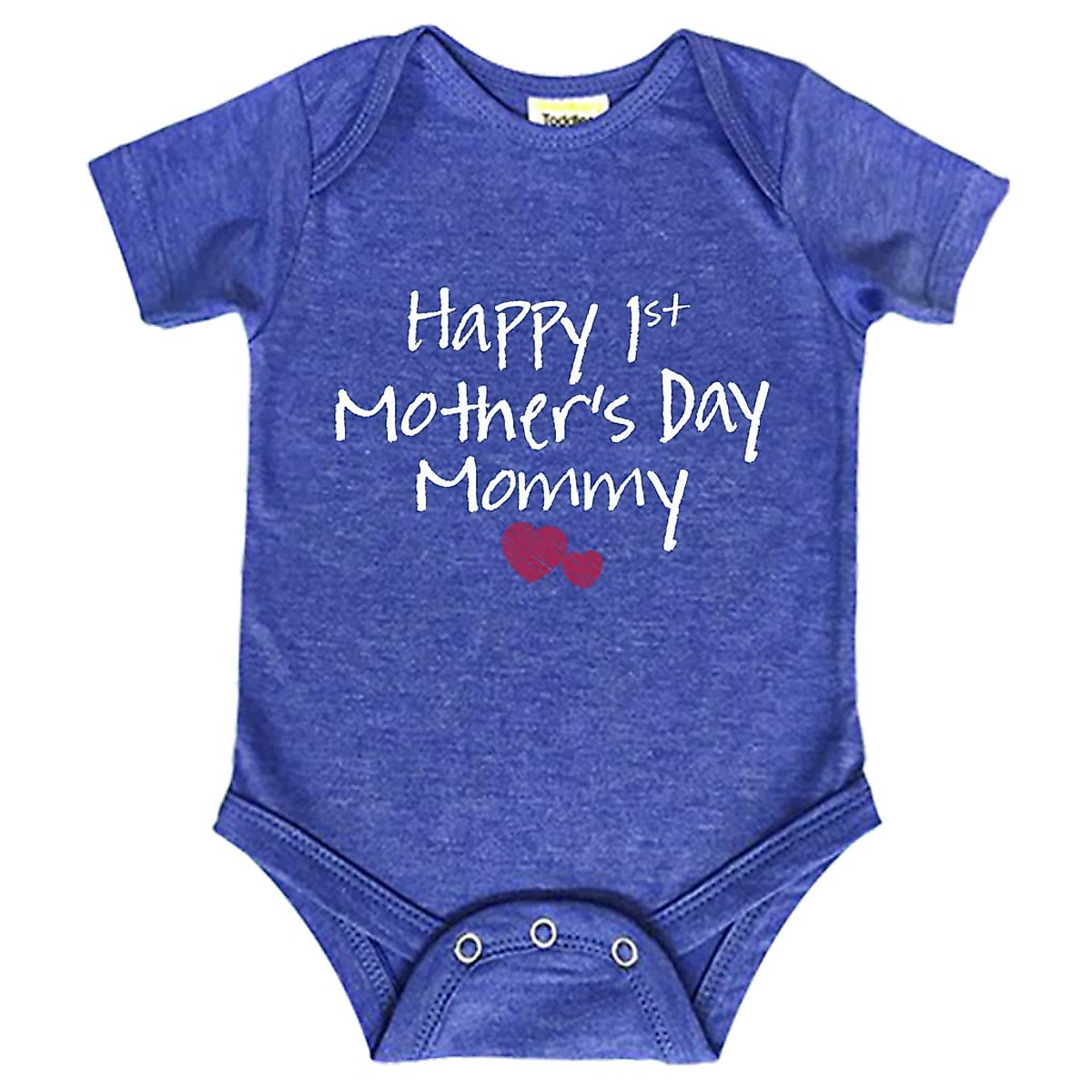 Comfiv first mothers day baby boy girl outfit happy 1st mother's day mommy bodysuit gifts (Purple, 0-3 Months)