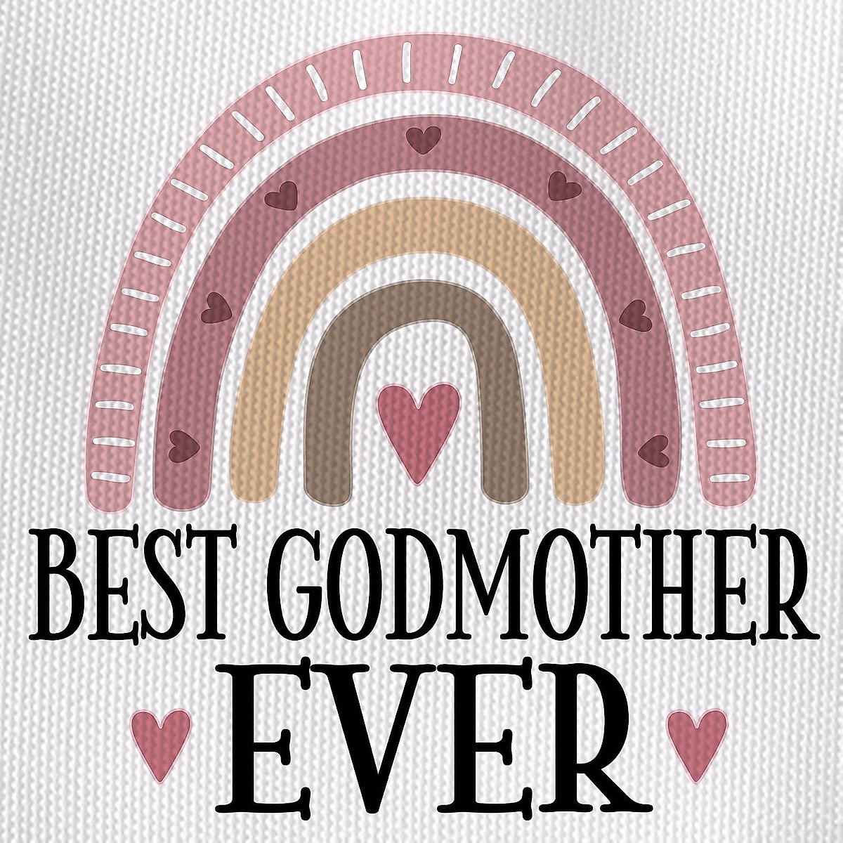 CafePress Best Godmother Ever Rainbow Pot Holder with Unique Design 9"x9"