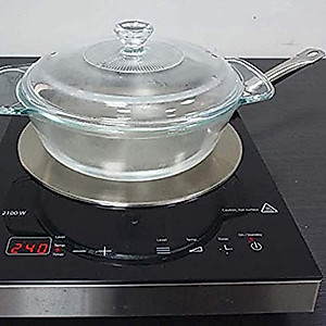 YZJSSL Cooker Heat Diffuser Induction Plate Thermal Board Adapter Converter -19.4cm