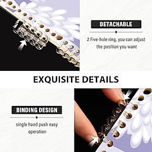 SPRIPORT Christmas Winter Owls Spiral Journal Notebook for Women Men A5 Memo Notepad Sketchbook with Durable Hardcover & 60 Pages Writing Journal for Journaling Notes Study School Work Boys Grils