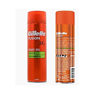 Gillette Fusion5 Hydra Gel Ultra Sensitive Shave Gel, 7 oz (Pack of 2)