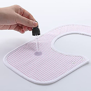 Hakochia Baby Bibs Organic Cotton Soft Absorbent Baby Bandana Drool Bibs With Adjustable Snaps for Girls Teething and Drooling 3-36 Months