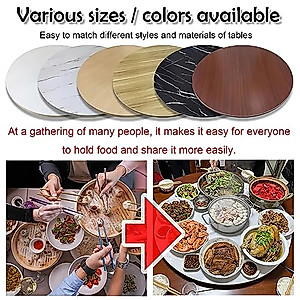 Dining Table Rotating Serving Plate Round Wooden Rotating Tray, 20" 24" 28" 32" 36" 39" Tabletop Lazy Susan Turntable, For Passing Things Around The Dinner Table