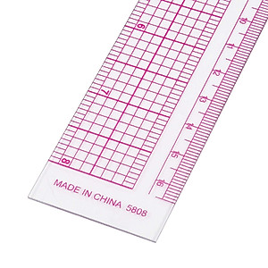 TOPINCN Plastic Sewing Ruler L Curve Ruler Sewing Measure Tailor Ruler Clear Sewing Ruler for Tailor Craft Tool Drawing Measuring Supplies (5808)