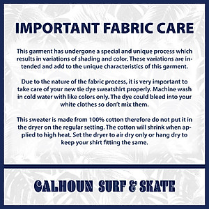 Calhoun NHL Surf & Skate Unisex Crystal Tie Dye Ultra-Soft Pullover Hoodie – The Sunset Collection (Buffalo Sabres, Large)