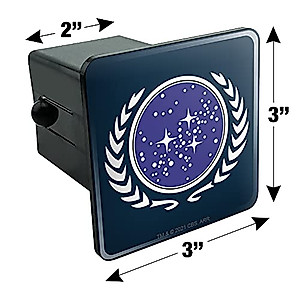 Star Trek United Federation of Planets Logo Tow Trailer Hitch Cover Plug Insert