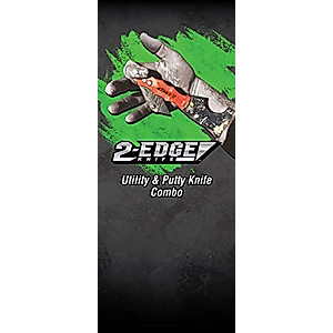 2Edge Knife: Putty Knife and Utility Knife Combo, Zorr Corp ZH-412