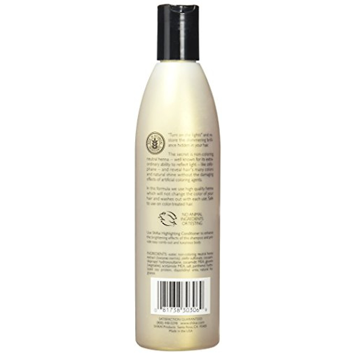 ShiKai Henna Gold Highlighting Shampoo (12 oz) | Hydrating Hair Brightener Enhances Natural Highlights | Add Shine & Volume to Dull Hair