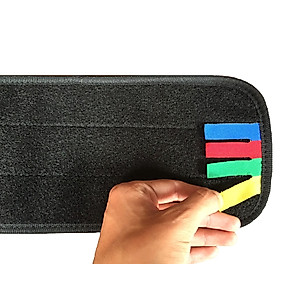 Real Clean 18 inch Microfiber Wet Mop Refill Pads for Flat Microfiber Mop Frames (Pack of 12)