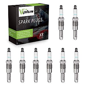Vplus SP515 SP546 Iridium Spark Plug 8 pack Replaces# PZT14F, PZT1F, PZT2F, PZT2FF4, SP421, SP462, SP507 Compatible with Ford 2005-2008 f150 F250 F350 SUPER DUTY EXPEDITION 5.4L 6.8L V8 V10