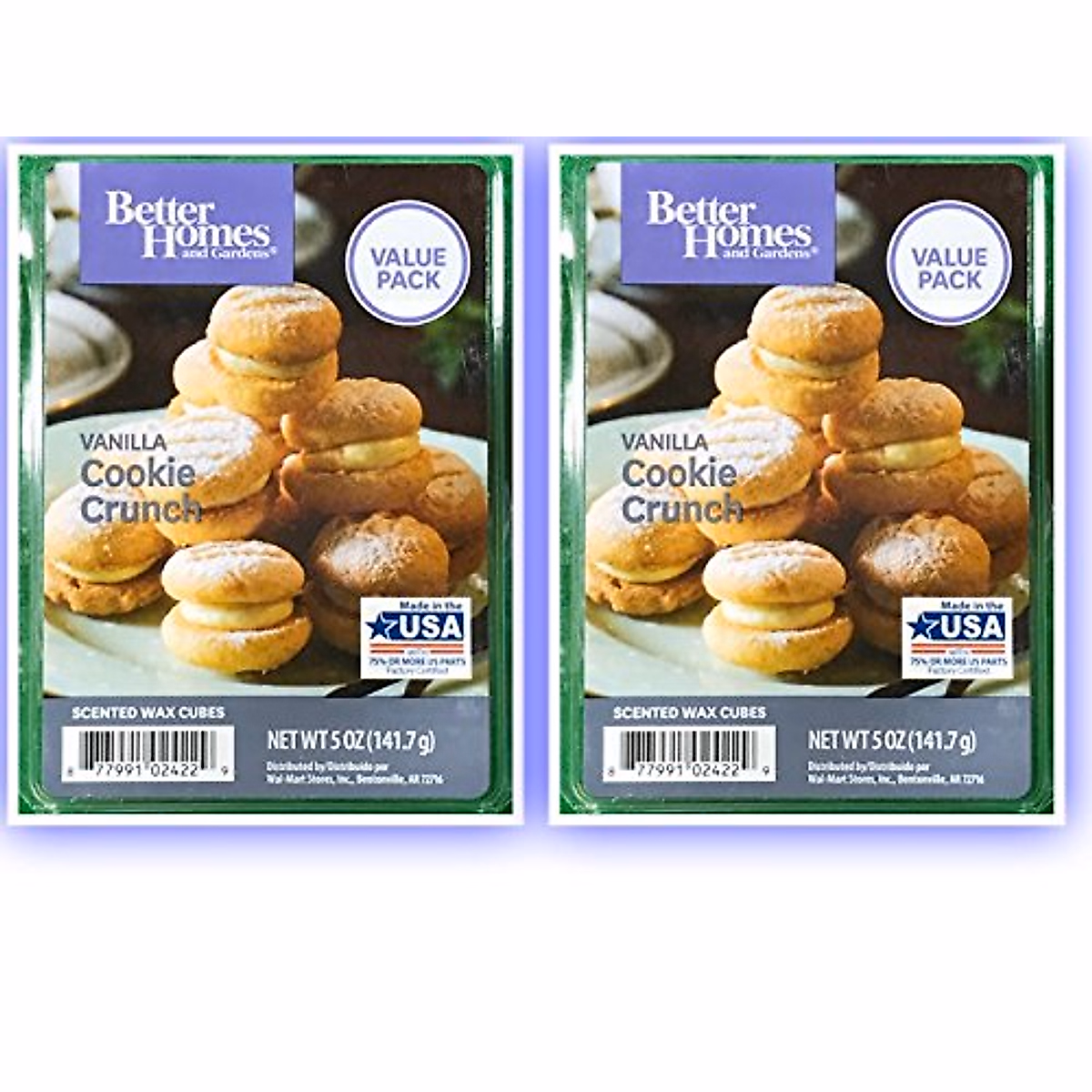 Better Homes and Gardens Vanilla Cookie Crunch Wax Cubes 5oz - 2-Pack