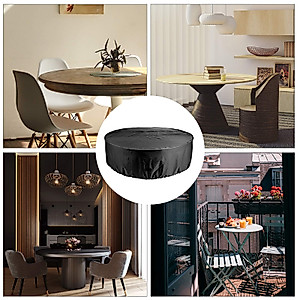 Maiju Outdoor Patio Furniture Covers Waterproof Table Chair Set Covers Windproof Tear-Resistant UV Round Cover for Outdoor Garden Patio Yard Park Furniture Cover