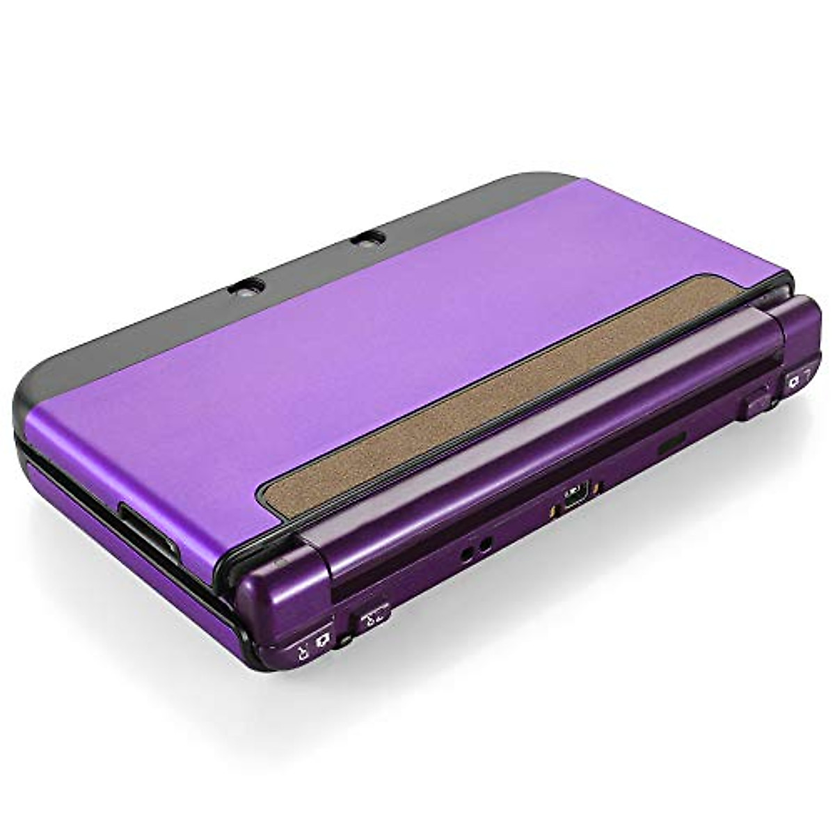 TNP Protective Case Compatible with Nintendo New 3DS XL LL 2015, Purple - Plastic + Aluminum Full Body Protective Snap-on Hard Shell Skin Case Cover New Modified Hinge-Less Design