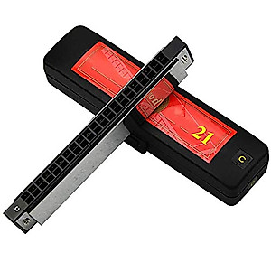 WAAZVXS Tremolo Harmonica 21 Holes Hope 6621 Brass Reeds ABS Comb Stainless Steel Coverplate Key Of C Harp Musical Instruments (Color : Key G)