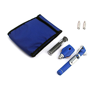 OdontoMed2011® F.O Otoscope Examination LED ENT Set KIT Color (Blue)