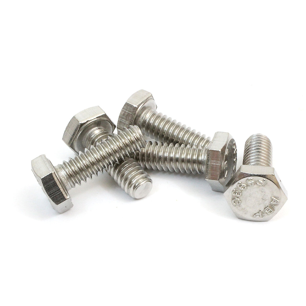 Bolt Dropper 1/4" x 3/4" Stainless Steel Hex Bolts, (100pcs), 18-8 (304) S/S, by Bolt Dropper.