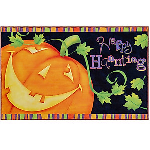 Happy Haunting Olivia's Home Accent Rug Halloween Themed Seasonal Rug 22" x 32"