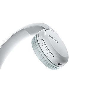 Sony Wireless Headphones WH-CH510: Wireless Bluetooth On-Ear Headset with Mic for Phone-Call, White (Amazon Exclusive)