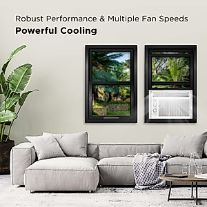 TCL H5W23M 5,000 BTU Window Air Conditioner and Fan-Cool up to 150 Sq. Ft. with Easy to Use Mechanical Control and Reusable Filter, White