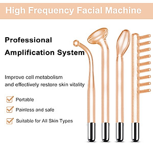 High Frequency Facial Machine - High Frequency Facial Wand, Device for Skin Care