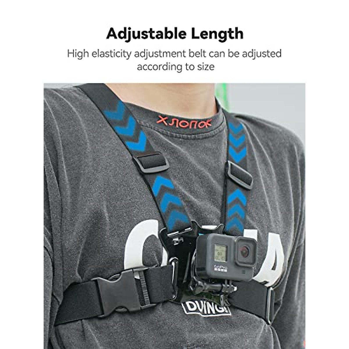 TELESIN Head Mount Strap Chest Mount Harness Video Camera Mount Accessories Kit Compatible with GoPro Hero 11,10,9,8,7,6,5,4, Session 3+, 3, 2, 1, Hero (2018),Fusion,DJI Osmo Action Cameras