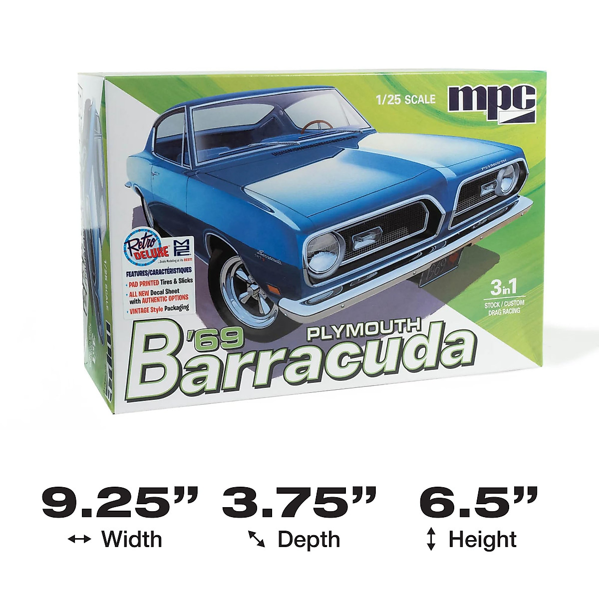 MPC 1969 Plymouth Barracuda 1:25 Scale Model KIt