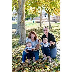 Gavvy Baby Bibs for Boys, Baby Bandana Bibs, Drool Bibs Baby Essentials for Newborn Boys, Cotton Bibs w/Waterproof Lining, Newborn Essentials Must Haves Baby Boys, Bow Tie Bibs