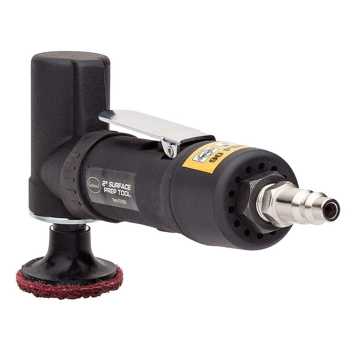 Eastwood 2 in. Surface Prep Tool Air Pneumatic Orbital Sander Disc Grinder Polisher 90 Degree Right Angle Angled Head