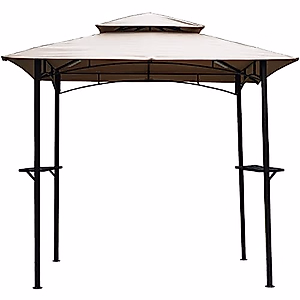 Kozyard Andra 8'X5' Soft Top Barbecue (BBQ) Grill Canopy (Tent) with 4pcs Magnetic Detachable LED Light