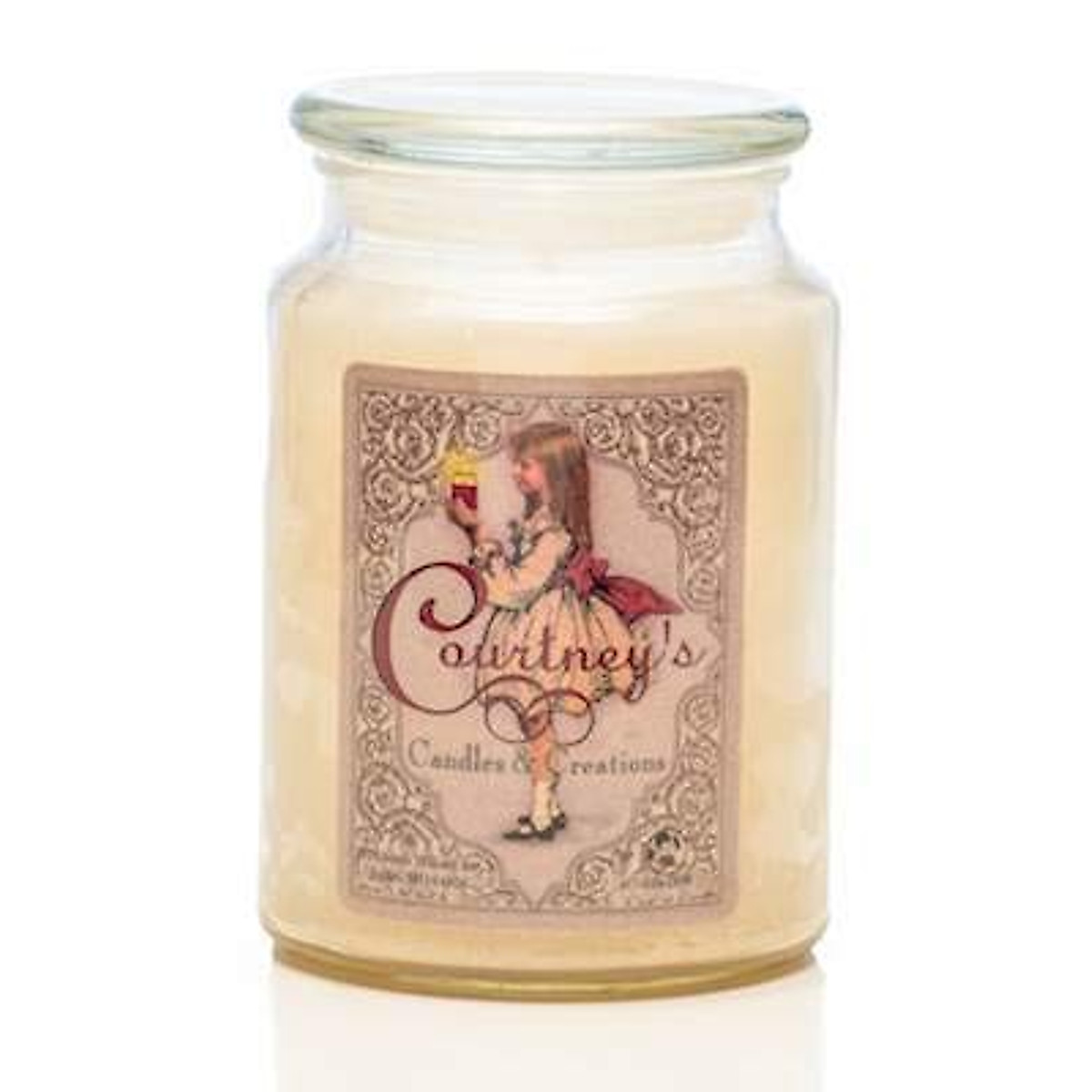 Courtney's Candles Creme Brulee Maximum Scented 26oz Large Jar Candle