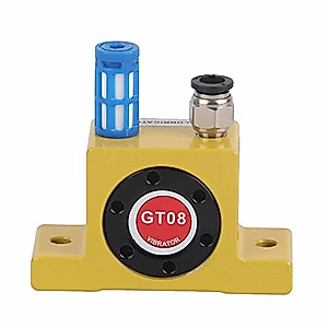 1/8 NPT Pneumatic Vibrator, Air Compressor Accessory Provide Inline Vibration for Sandblaster Cabinet Hopper Industrial Machine
