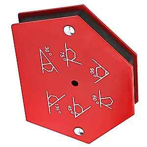 FTVOGUE Welding Holder Multi-angle Six Sides Magnet Stand Arrows Magnetic Welder Fixing Tool 30°60°45°75°90°135°(50LBS)