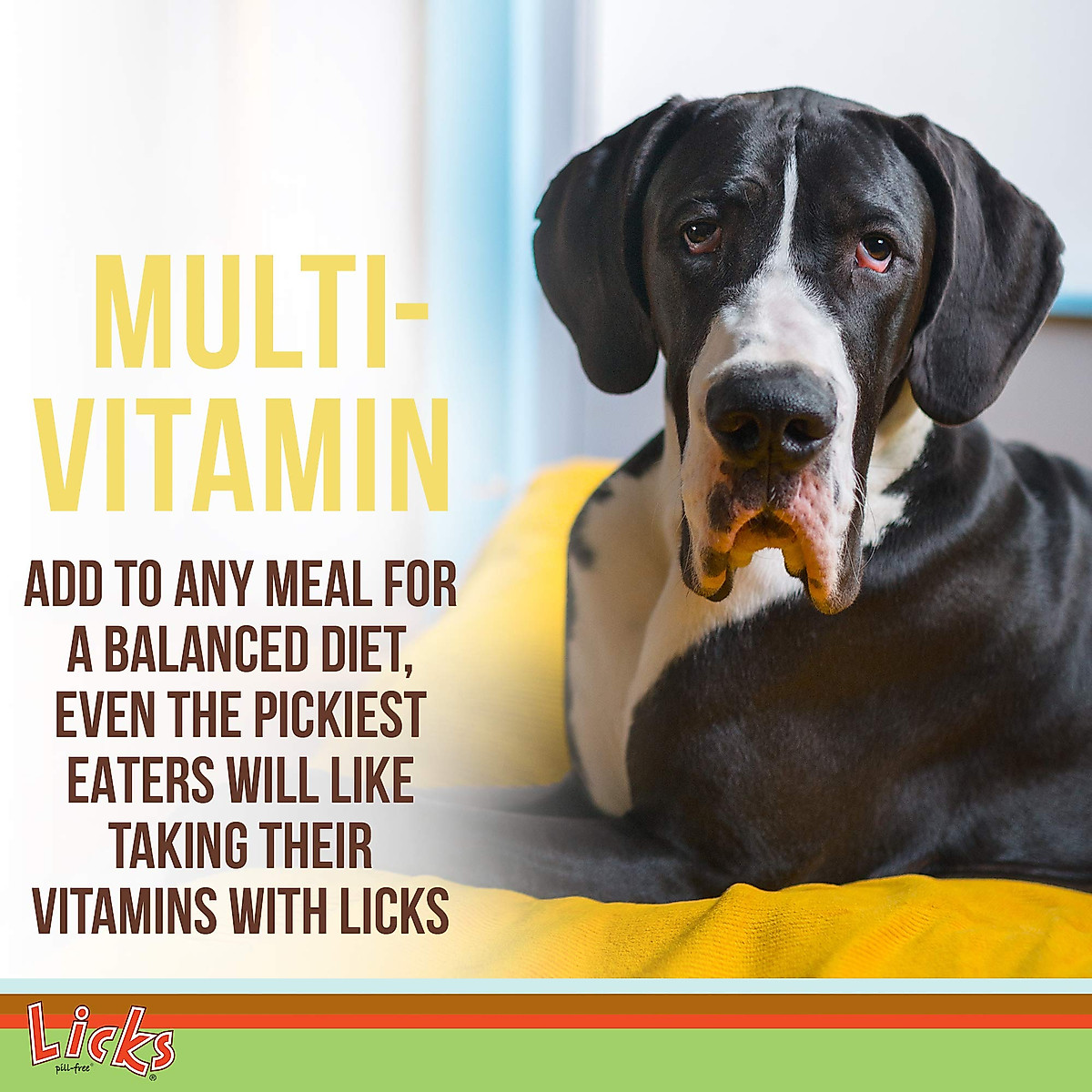 Licks Pill Free Dog Multivitamin - Dog Supplement with Vitamin C, D, and Calcium - Multivitamin Pet Supplies - Gel Packets - 30 Use